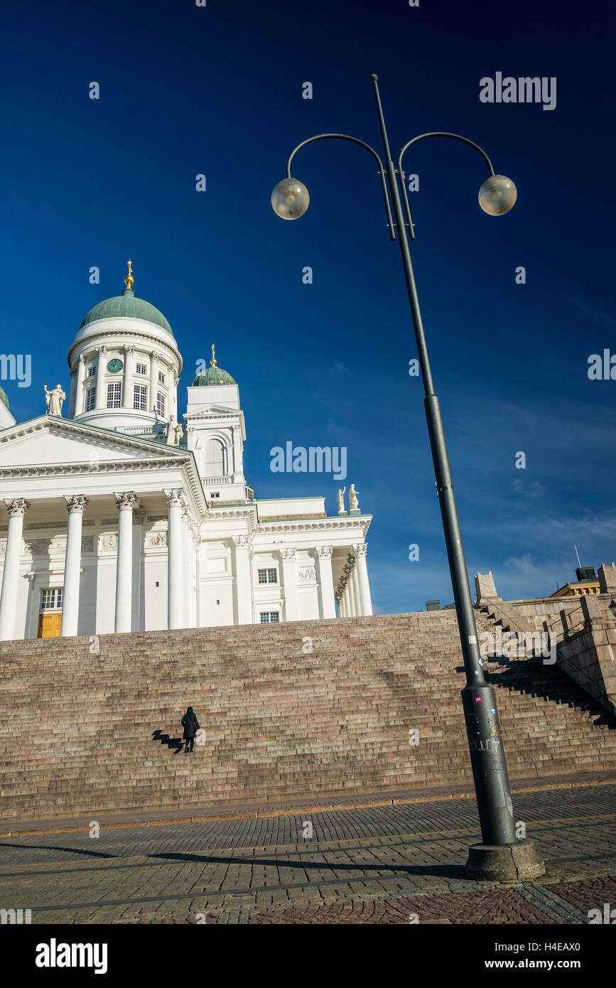 Helsinki city cathedral landmark in senate square finland Stock Photo ...