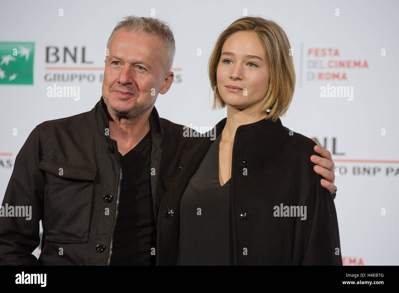 Rome, Italy. 14th Oct, 2016. (L) Boguslaw Linda and (R) Zofia Wichlacz ...