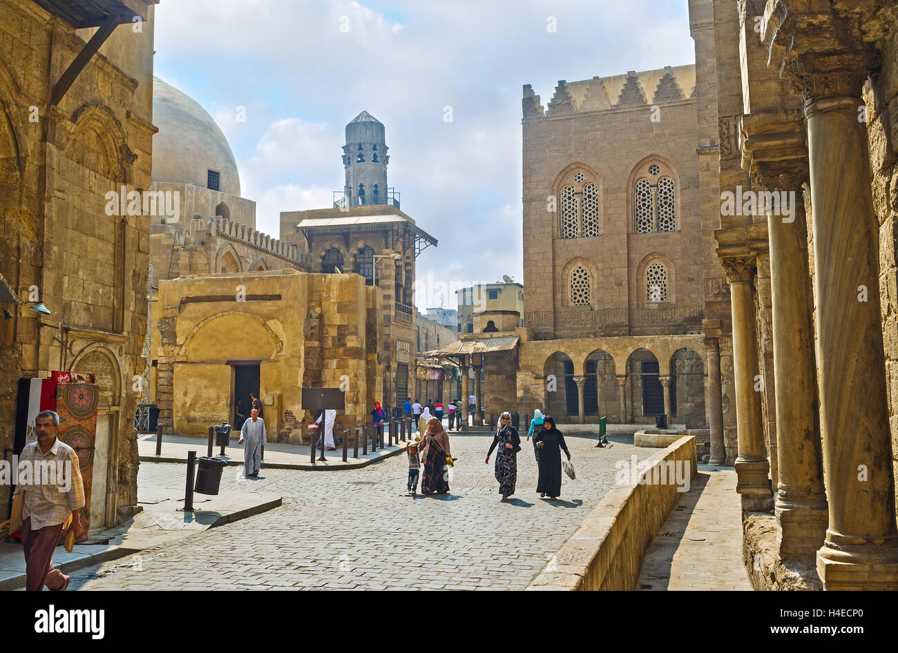 The Al-Muizz street is the center of historic Islamic district, Cairo ...