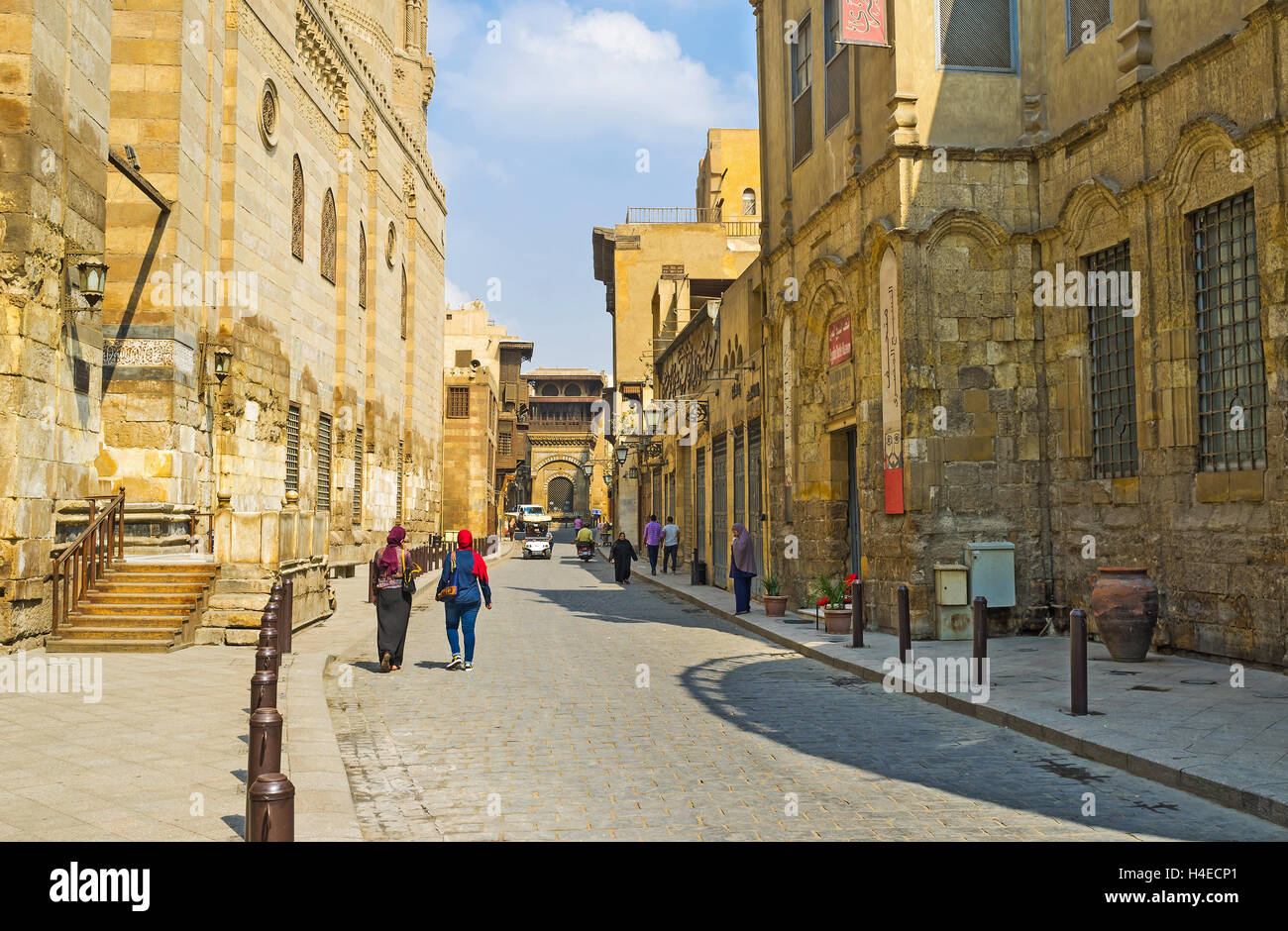The Al-Muizz street is the center of historic Islamic district, Cairo ...