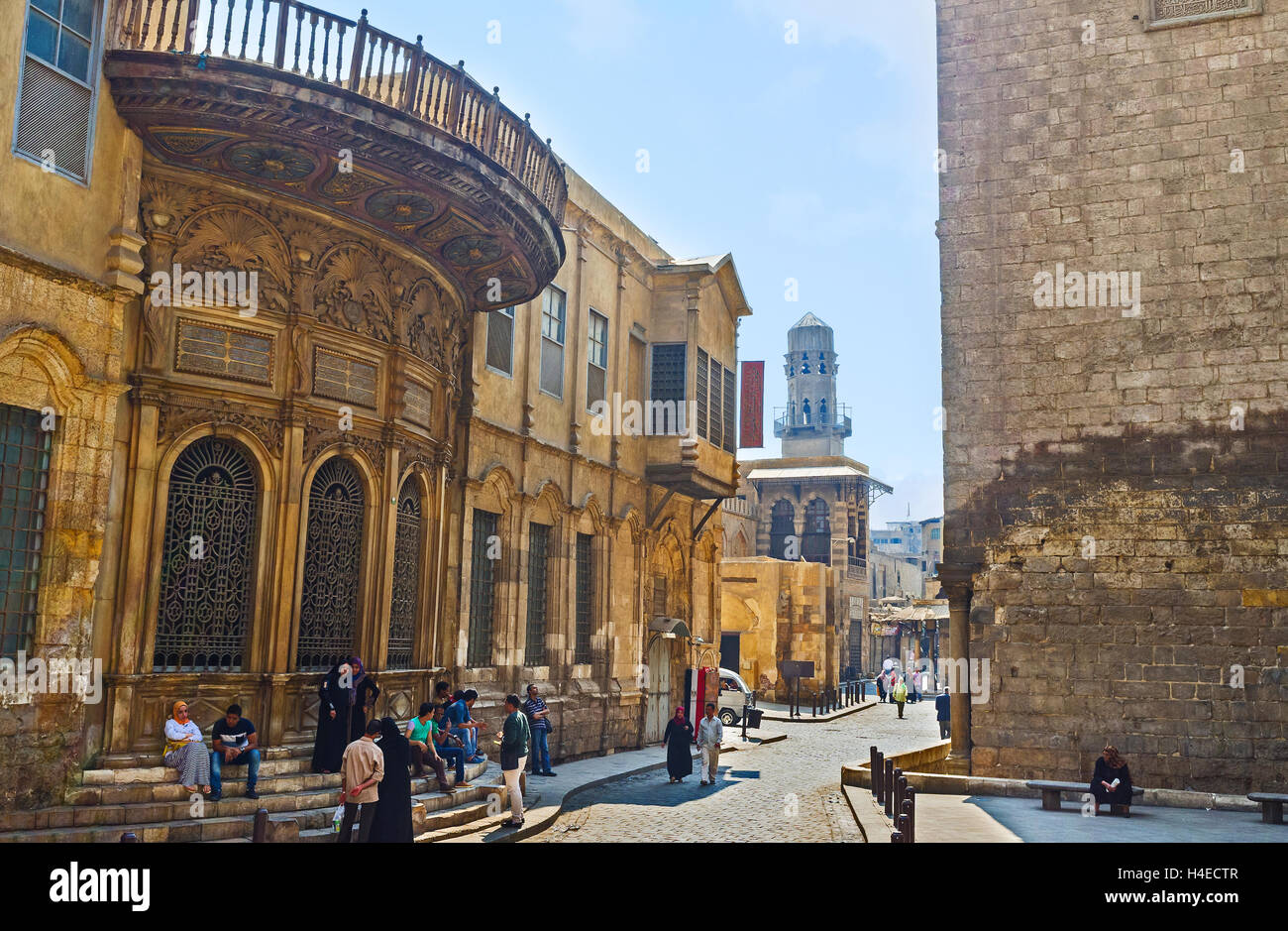 Al-Muizz street is one of oldest in city, here is preserved the ...