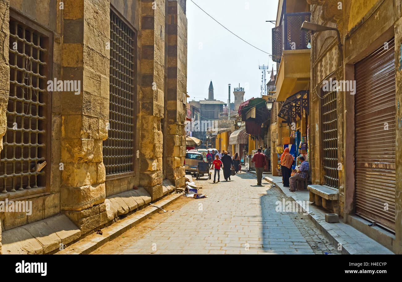 In historic district of Islamic Cairo every landmark always neighbors ...