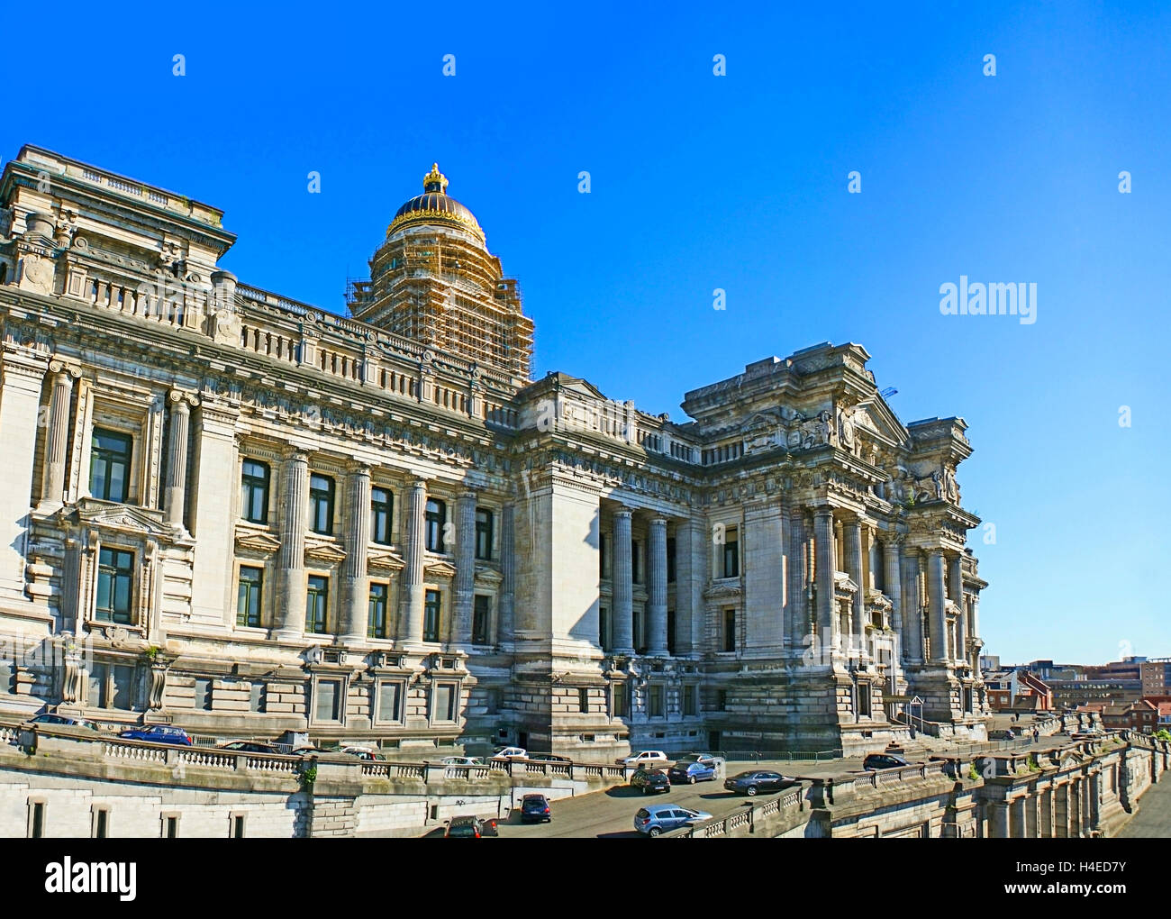 The Palace of Justice with the being renovated dome is the most important Court building in ...
