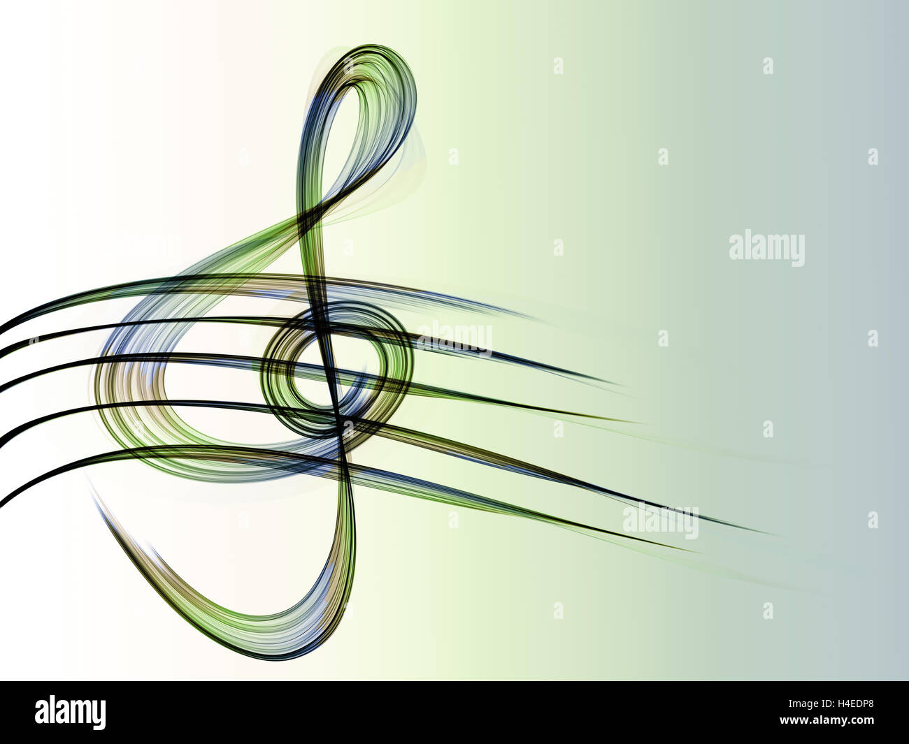 Music background with a clef and stave Stock Photo - Alamy