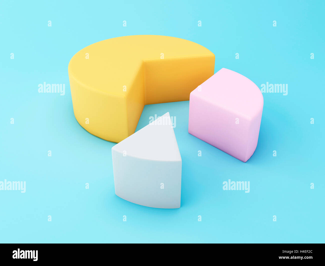 3D Illustration. Infographic chart. Business concept Stock Photo - Alamy