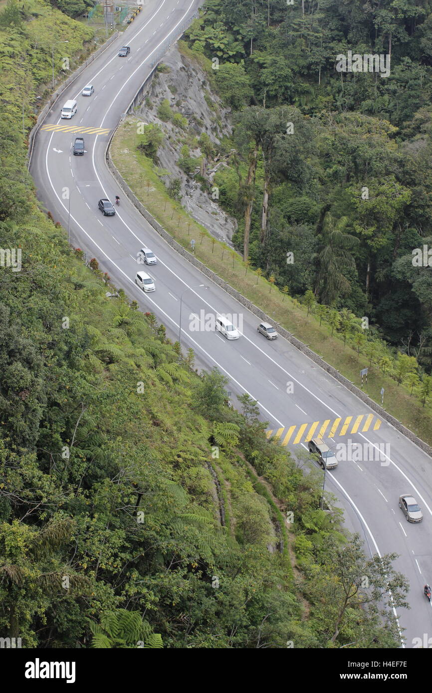 winding mountain road in Genting Highlands, Malaysia Stock Photo - Alamy