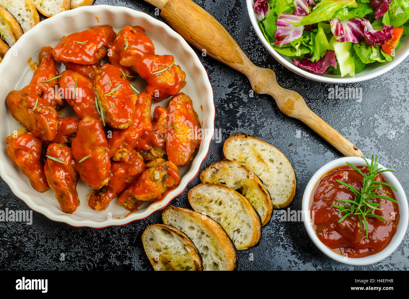 Chicken orange salad olive hi-res stock photography and images - Alamy