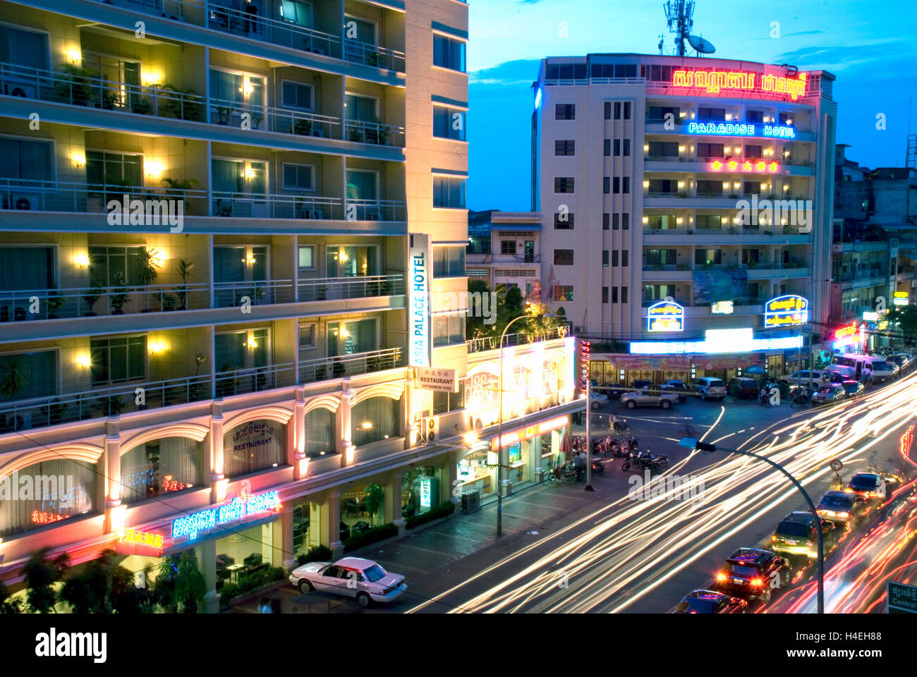 Cambodia, Phnom Penh, monivong Boulevard Stock Photo - Alamy