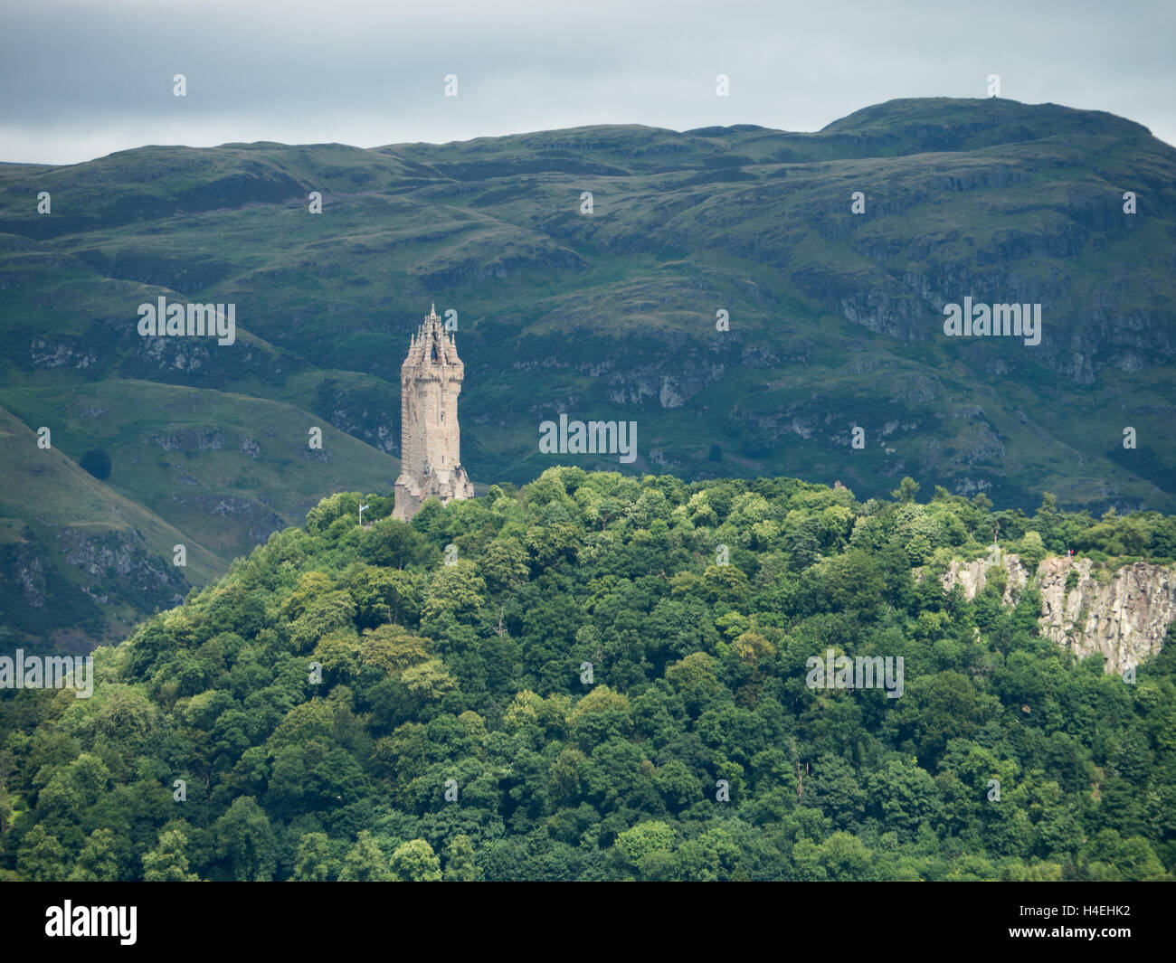 The National Wallace Monument, set amongst The Ochil Hills, Stirling ...