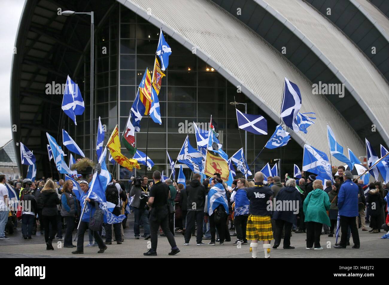 Scottish Independence activists take part in an Independence 2 rally ...