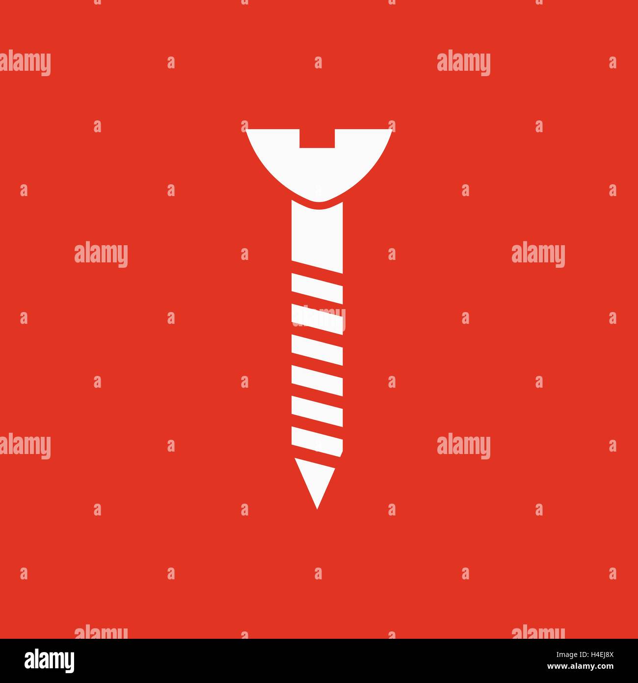 The Screw icon. Bolt symbol. Flat Stock Vector Image & Art - Alamy