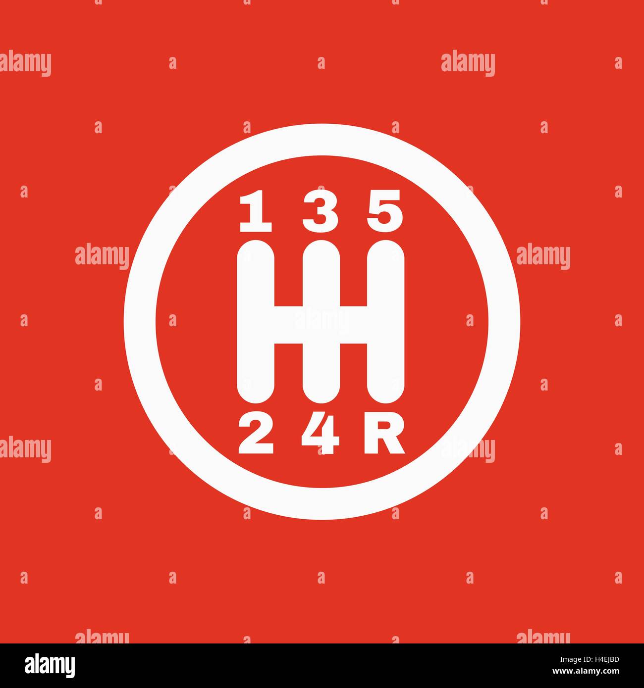 The manual gearshift icon. Car and transmission symbol. Flat Stock ...