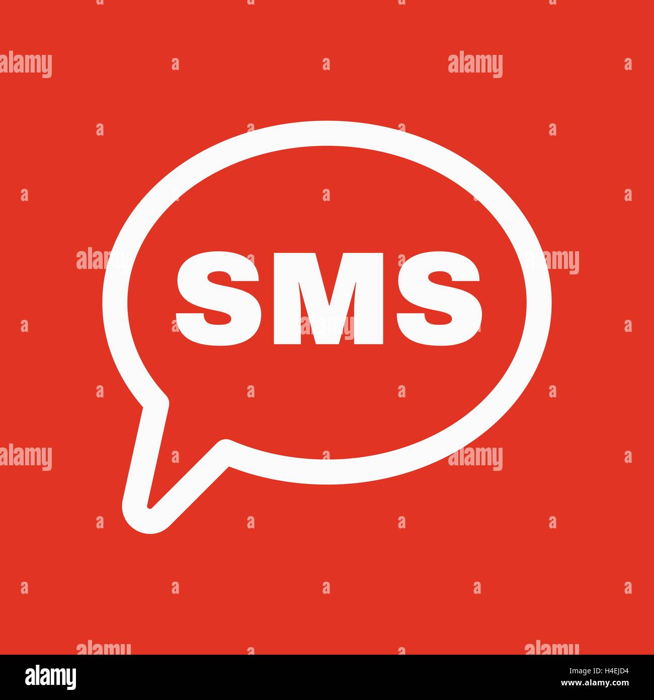 The sms icon. Text message symbol. Flat Stock Vector Image & Art - Alamy