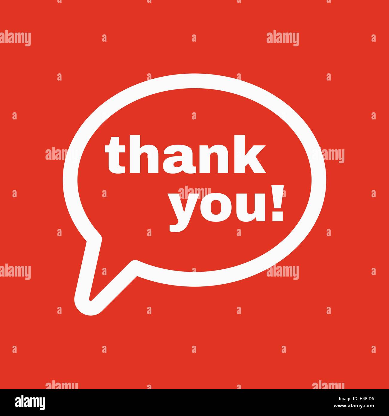 The thank you icon. Thanks symbol. Flat Stock Vector Image & Art - Alamy