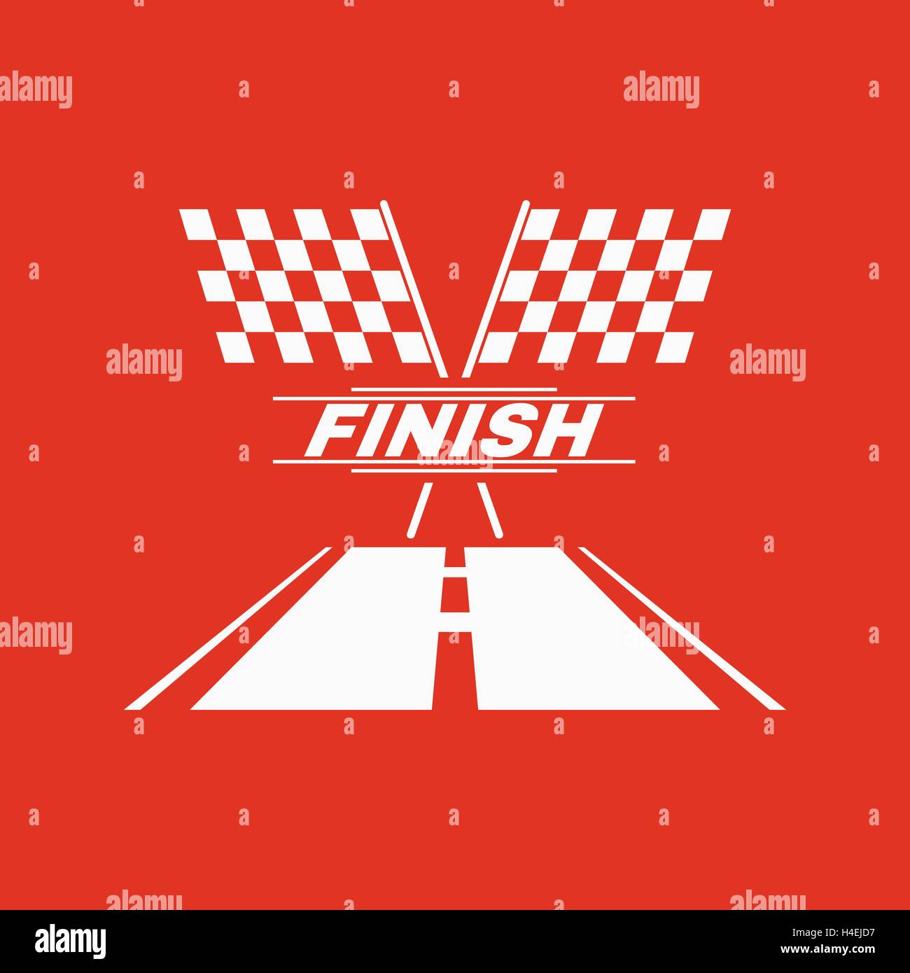 Finish line car race road hi-res stock photography and images - Alamy
