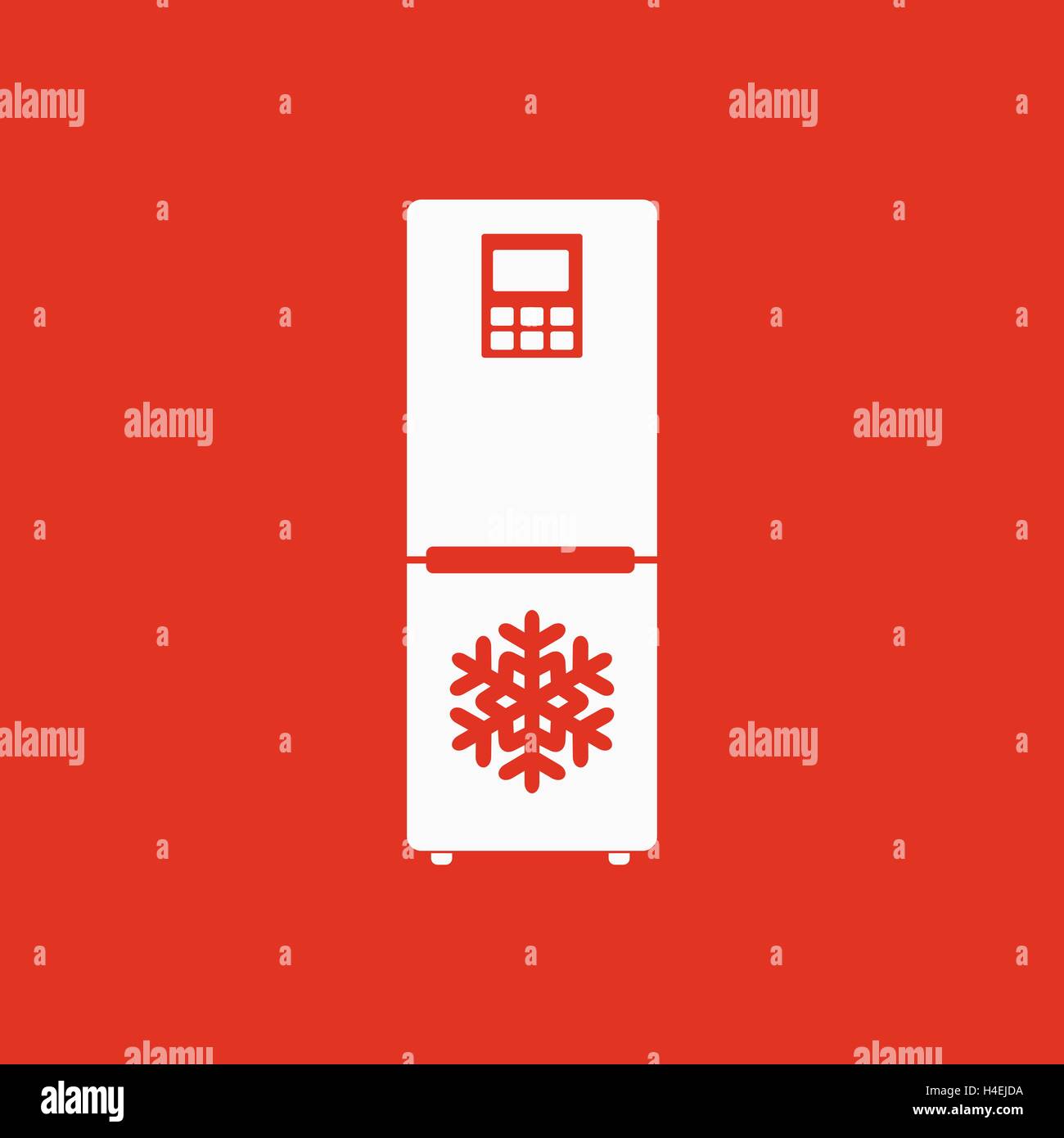 The icebox icon. Fridge and refrigerator symbol. Flat Stock Vector ...