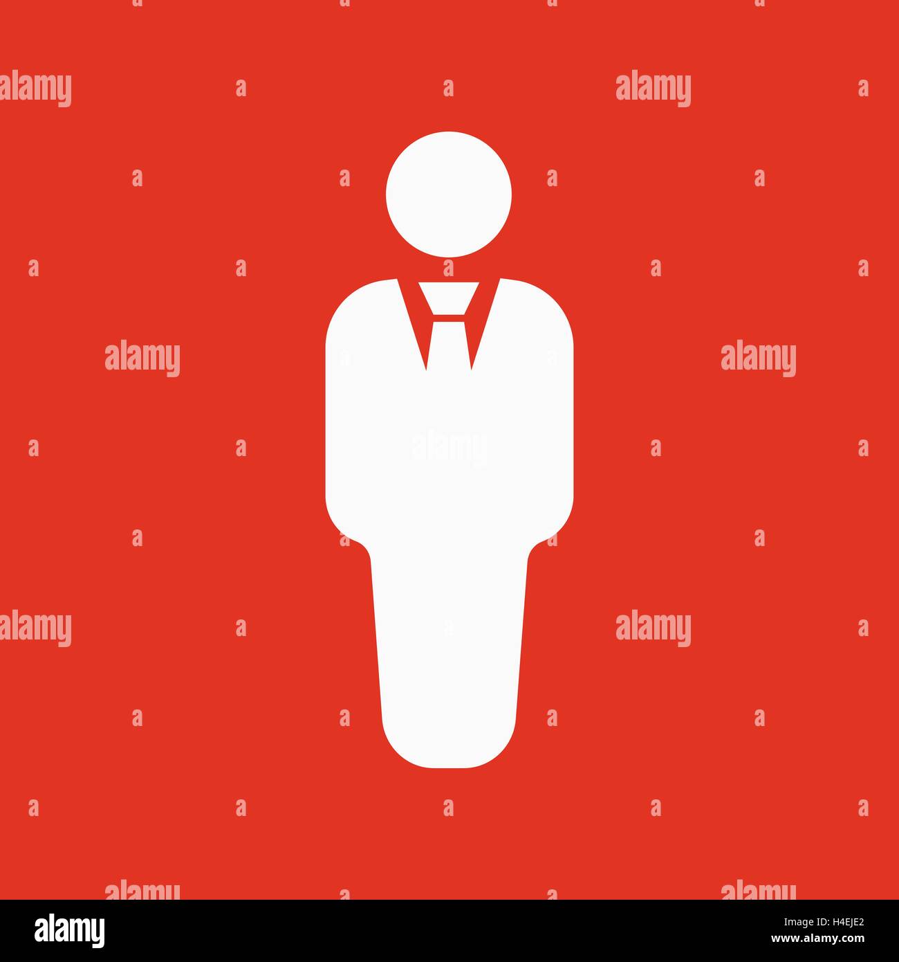 The business man icon. Avatar and user, men, gentleman symbol. Flat ...