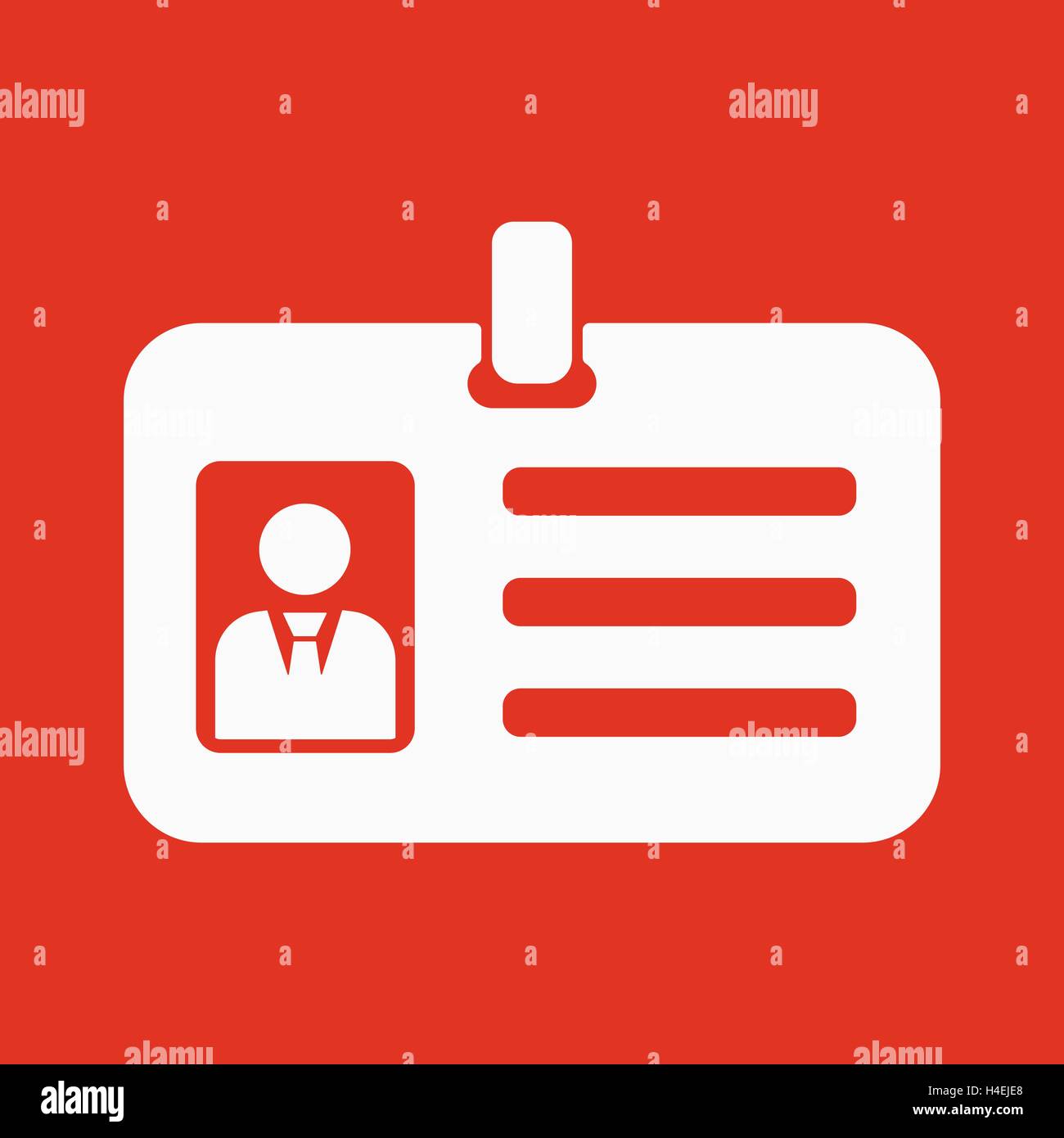 The accreditation icon. Admission and badge, identification, pass ...