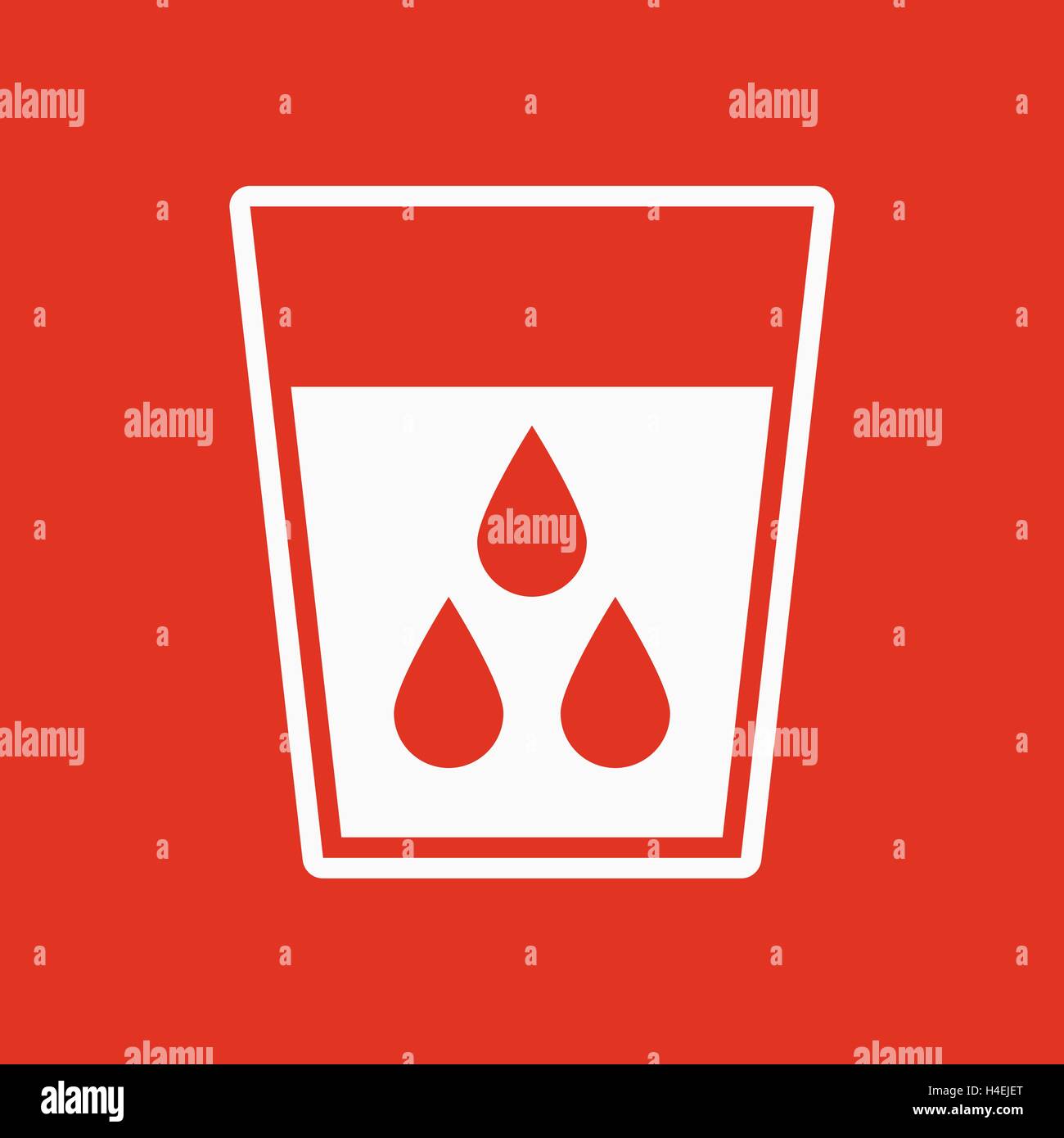 The liquid in glass icon. Water and drink, aqua symbol. Flat Stock ...