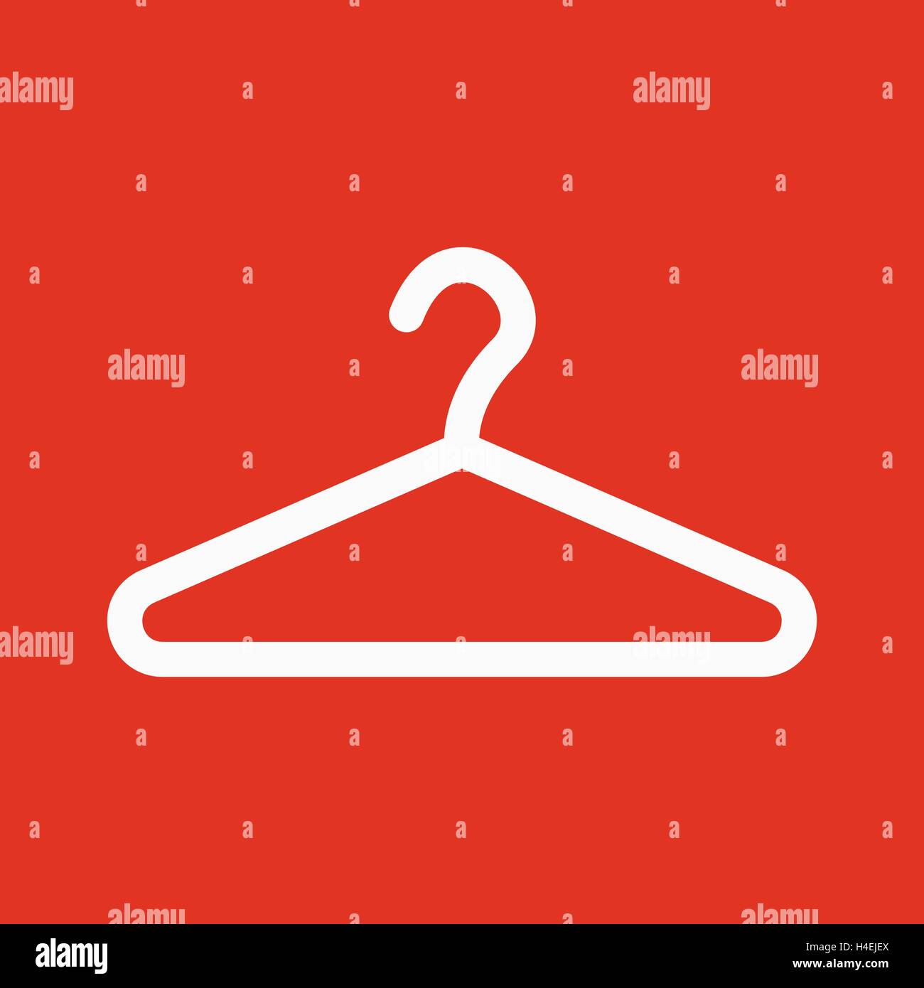 The hanger icon. Coat rack symbol. Flat Stock Vector Image & Art - Alamy