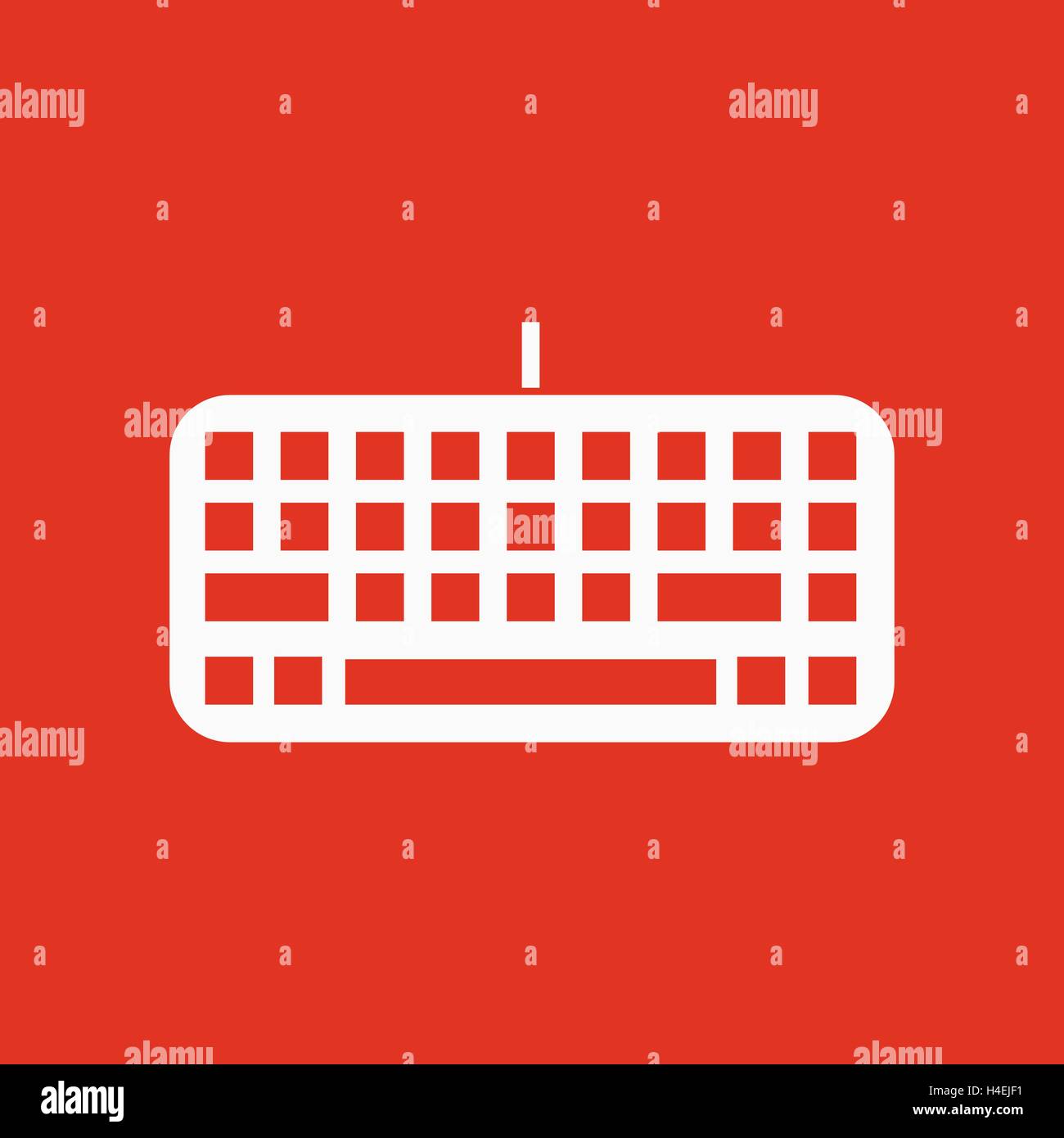 The keyboard icon. Keypad and input, typing, communication symbol. Flat ...
