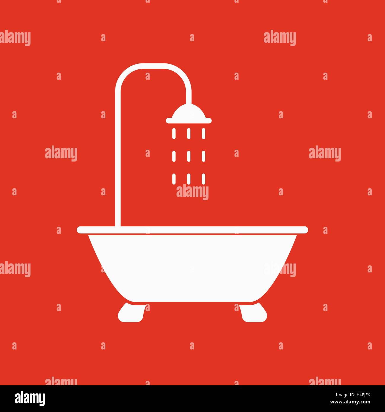 The shower icon. Bathroom symbol. Flat Stock Vector Image & Art - Alamy