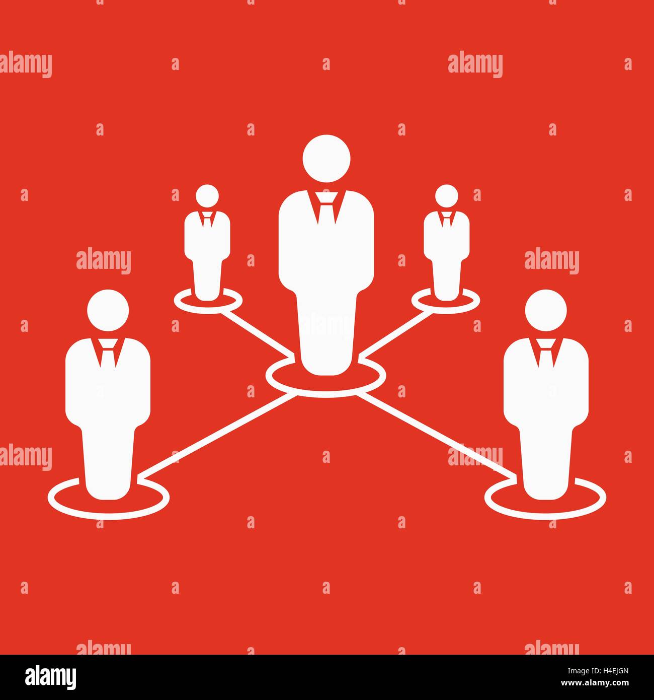 The teamwork icon. Leadership and connection, business teams symbol ...