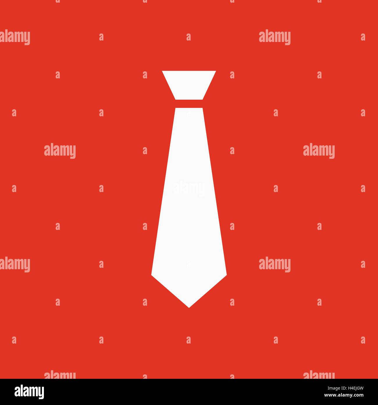 The tie icon. Necktie and fashion, dress code symbol. Flat Stock Vector ...