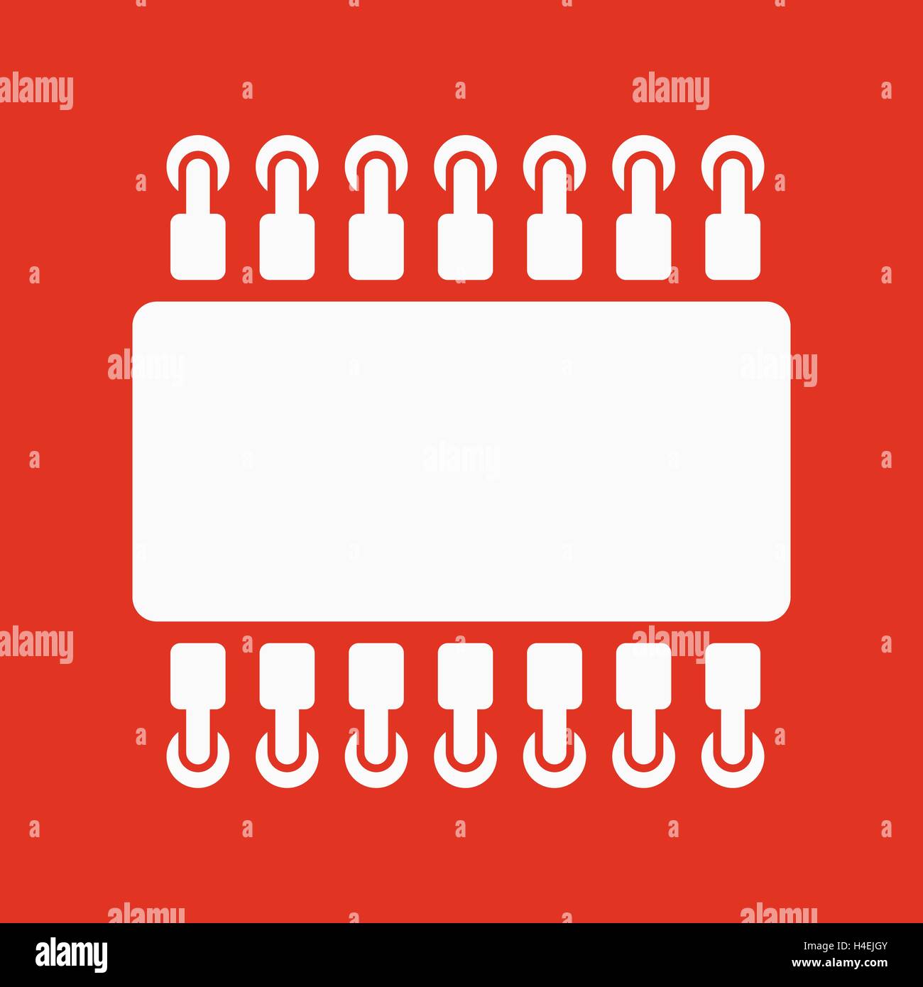 The chip icon. Hardware and processor, technology symbol. Flat Stock ...