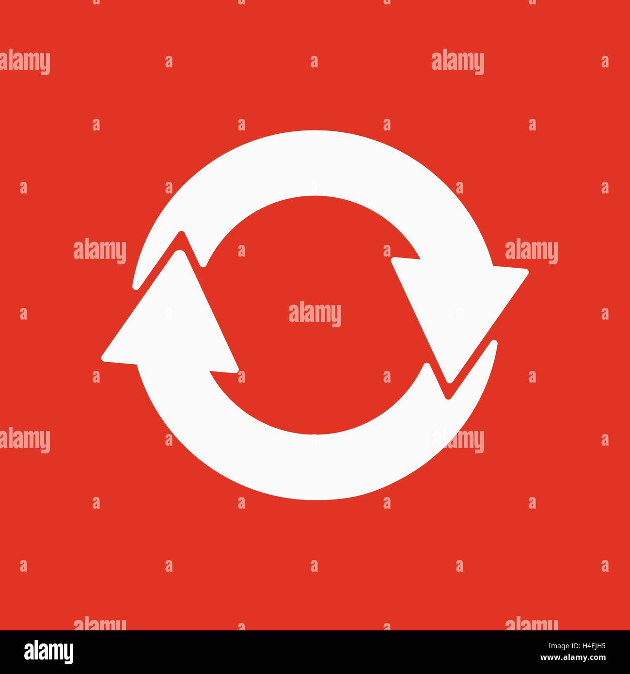 The recycling icon. Eco and ecological, cycle symbol. Flat Stock Vector ...