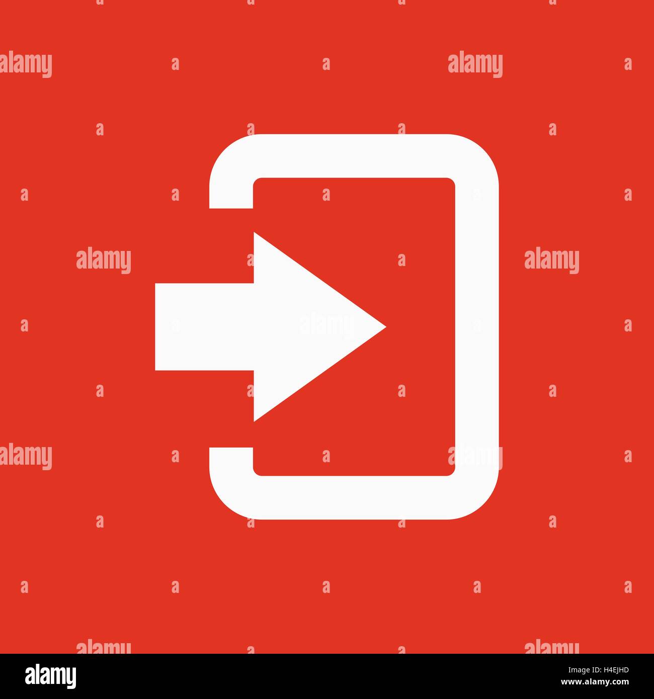 The login icon. Entry and input, authorization symbol. Flat Stock ...