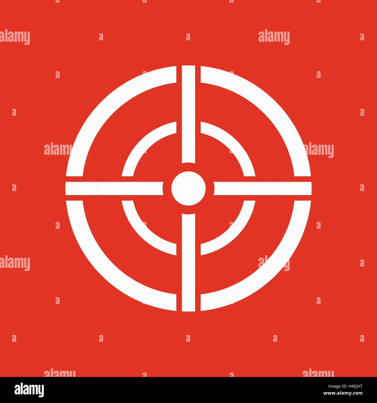 The aim bag icon. Crosshair and target, sight, sniper symbol. Flat ...