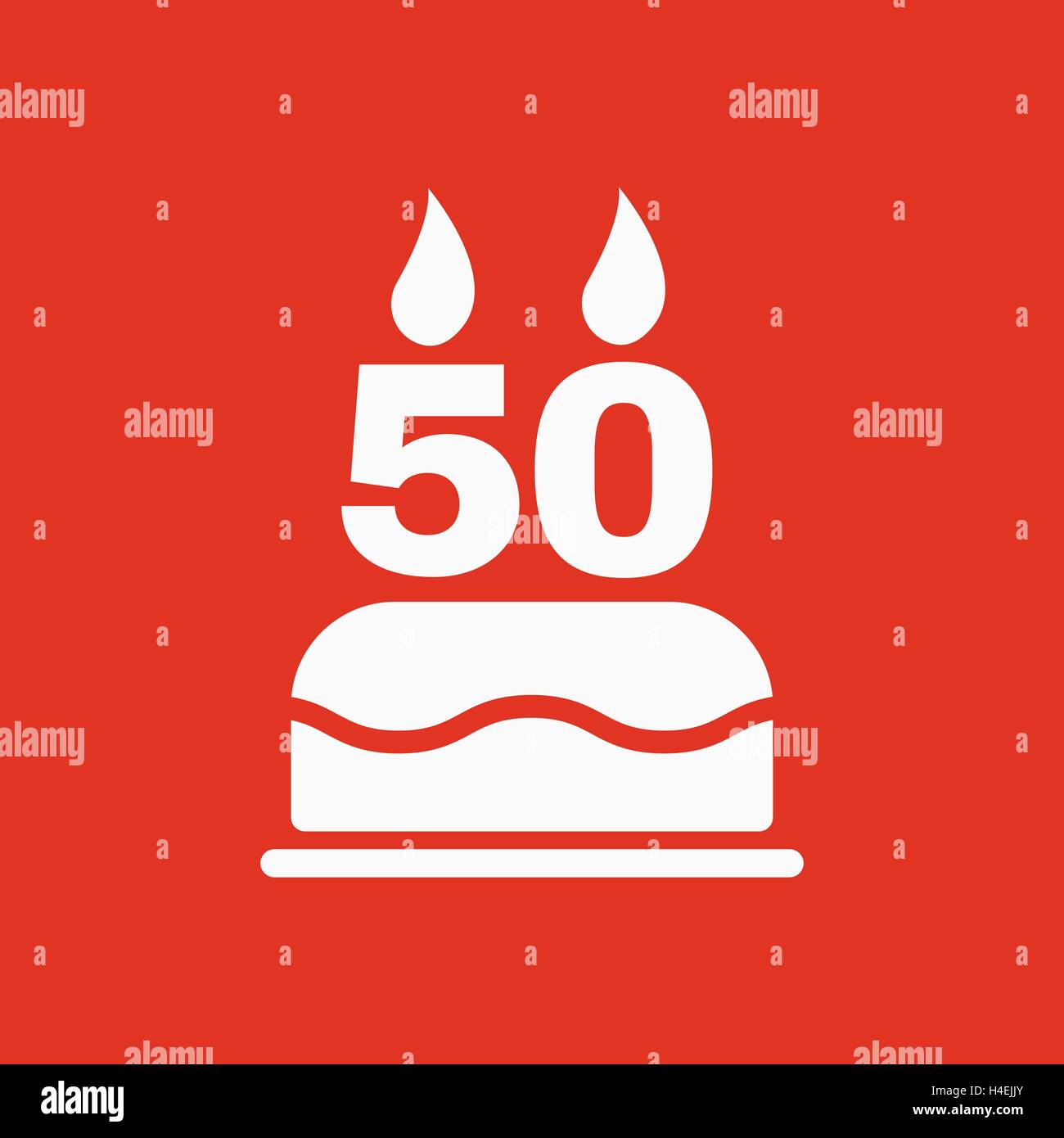 Birthday cake and fifty Stock Vector Images - Alamy