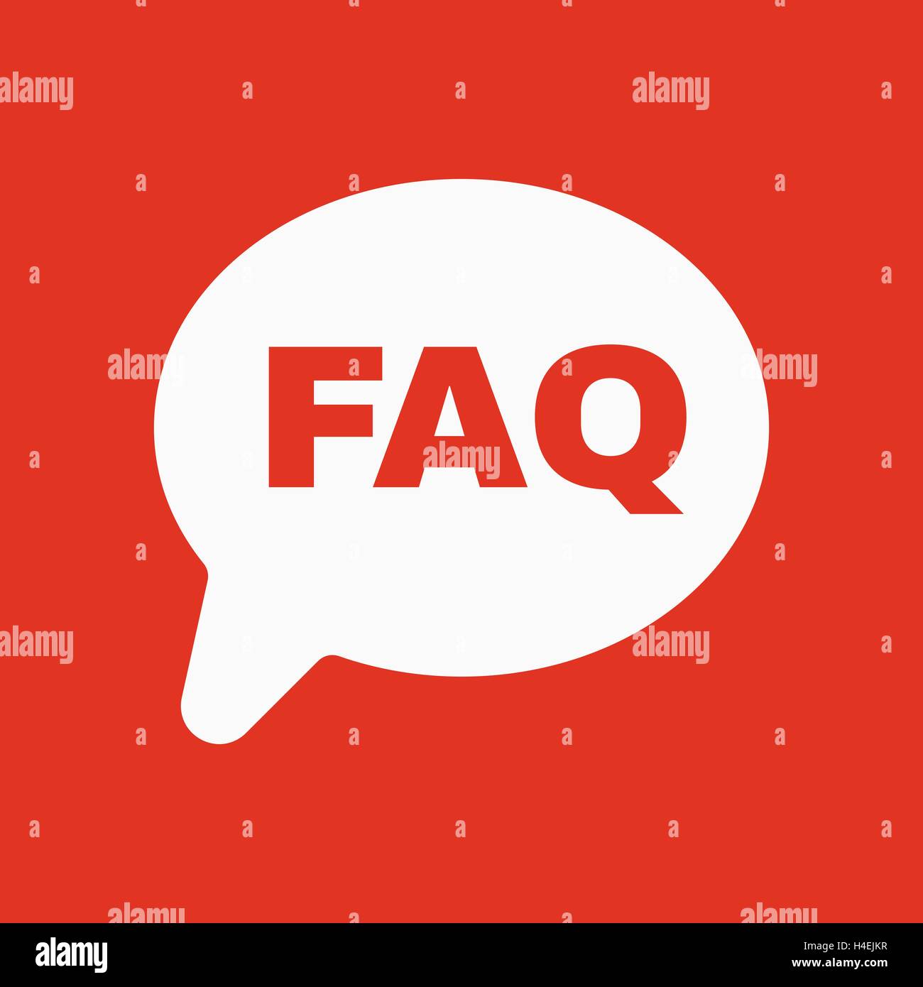 The faq speech bubble icon. Help symbol. Flat Stock Vector Image & Art ...