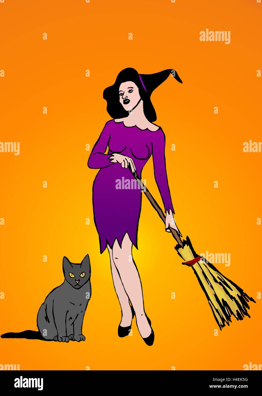 Hag and cat hi-res stock photography and images - Alamy