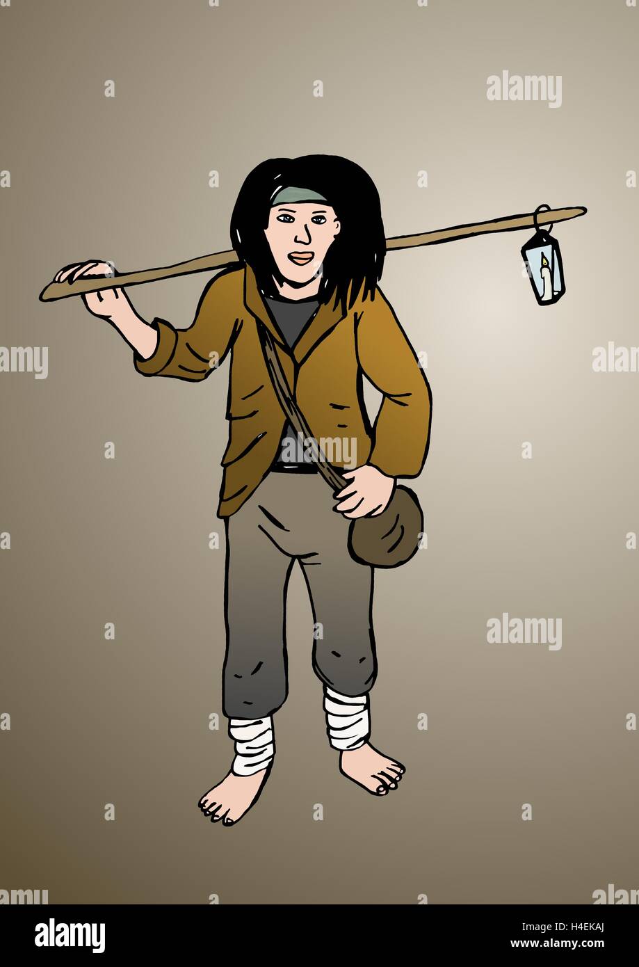 Barefoot wanderer hi-res stock photography and images - Alamy