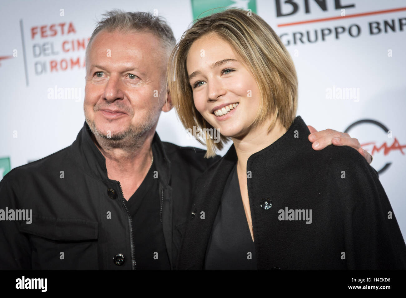 Rome, Italy. 14th Oct, 2016. Zofia Wichlcz and Boguslaw Linda during ...