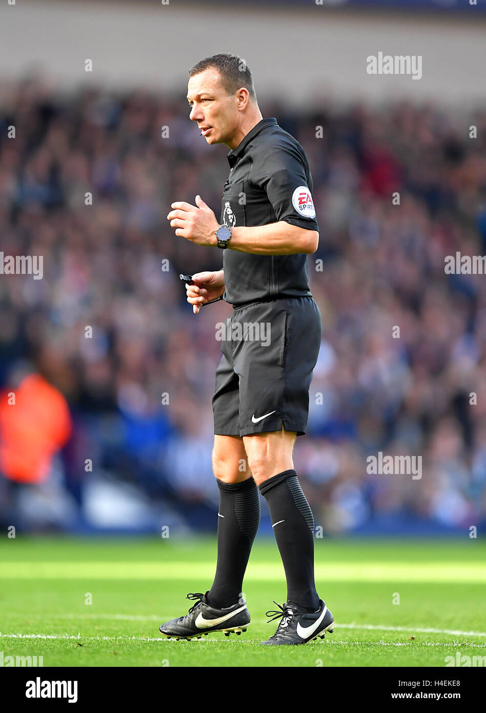 Referee Kevin Friend during the Premier League match at The Hawthorns ...