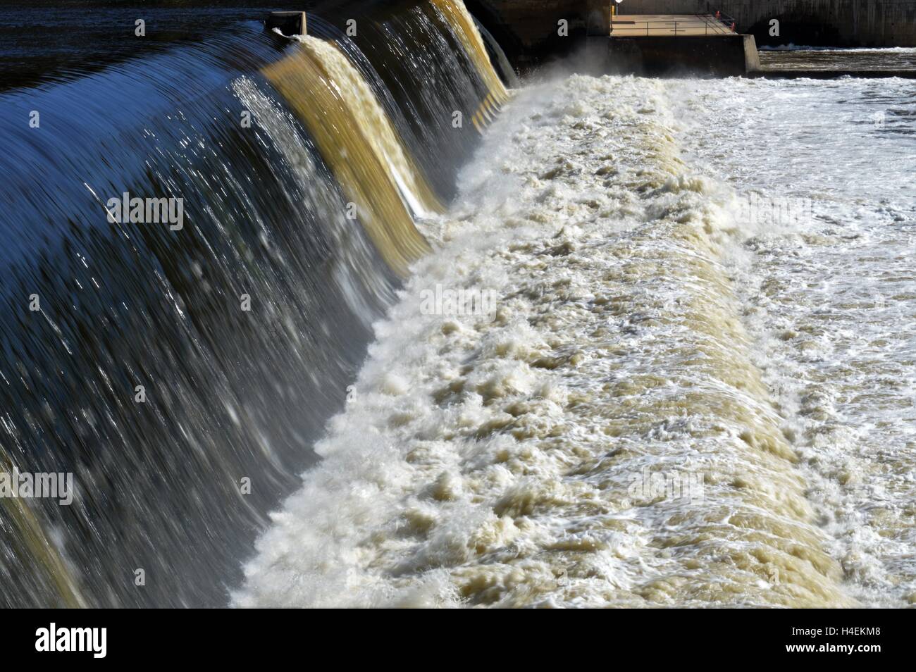 Waterfall at the Ford Dam in Minneapolis Minnesota Stock Photo - Alamy