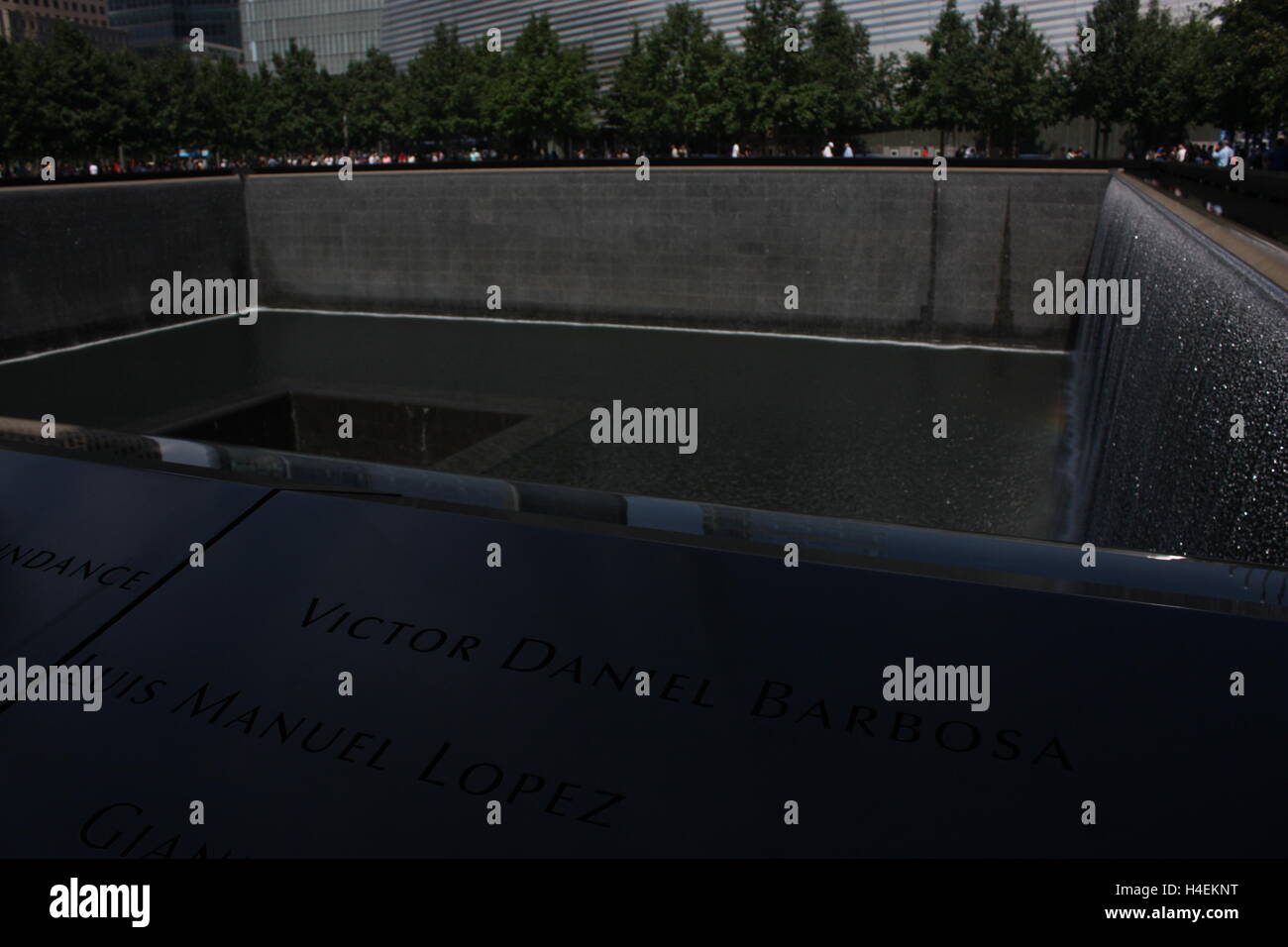 Ground Zero memorial in New York Stock Photo - Alamy