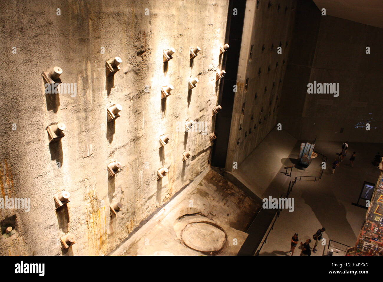 New York 911 Museum wall from the twin tower Stock Photo - Alamy
