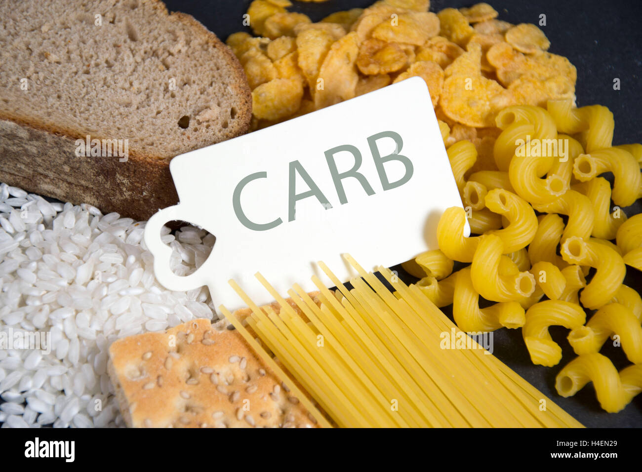 food with carbs Stock Photo - Alamy