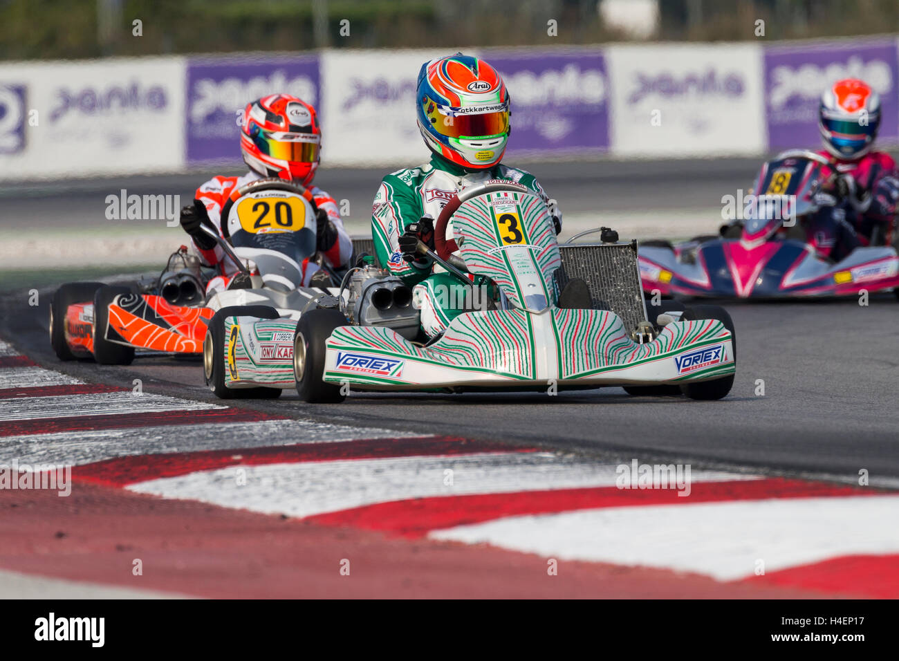 Adria, Rovigo (Italy) - October 1, 2016: Tony Kart Racing Team, driven ...