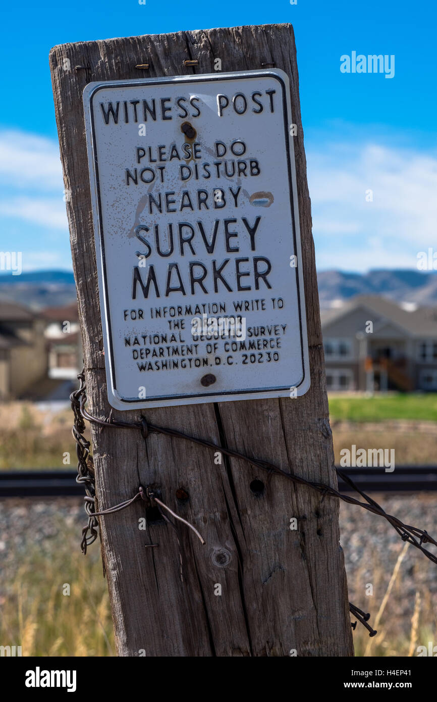 Geodetic survey marker hi-res stock photography and images - Alamy