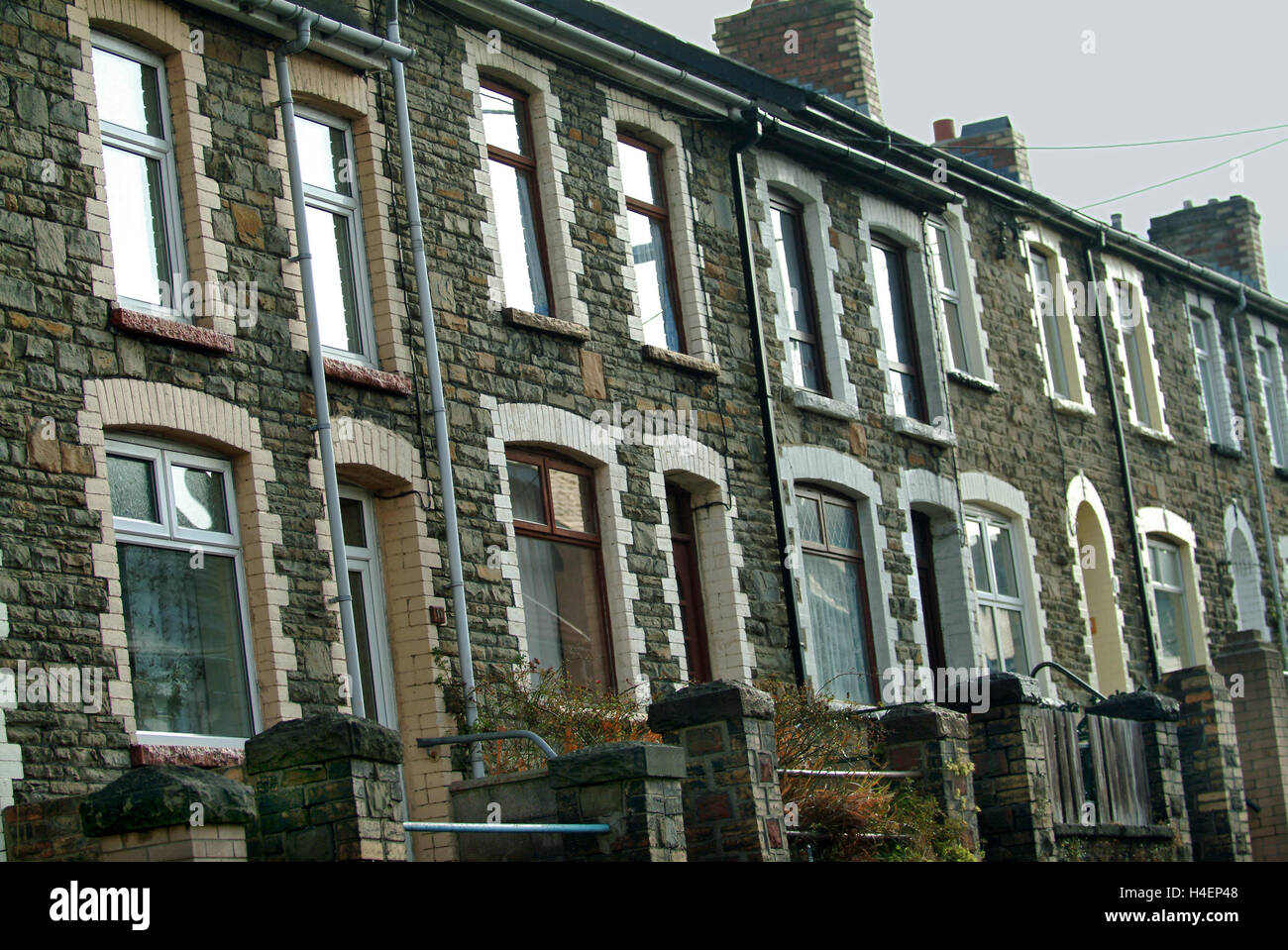 Abertillery housing hi-res stock photography and images - Alamy