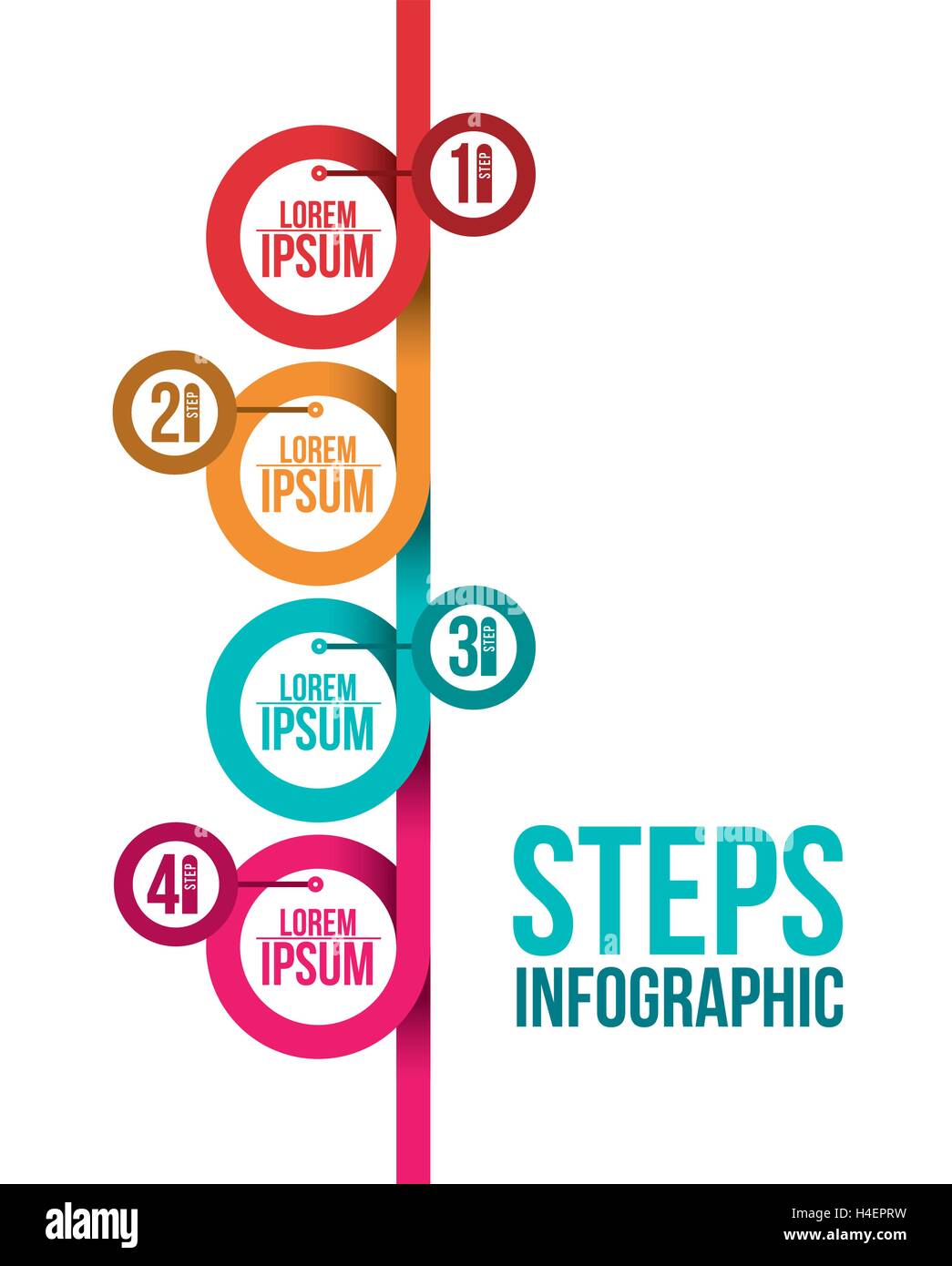 Steps options and infographic design Stock Vector Image & Art - Alamy