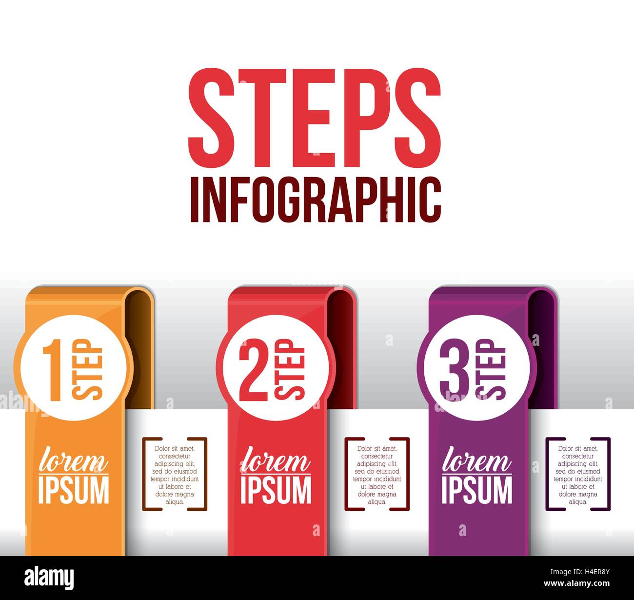 Steps options and infographic design Stock Vector Image & Art - Alamy