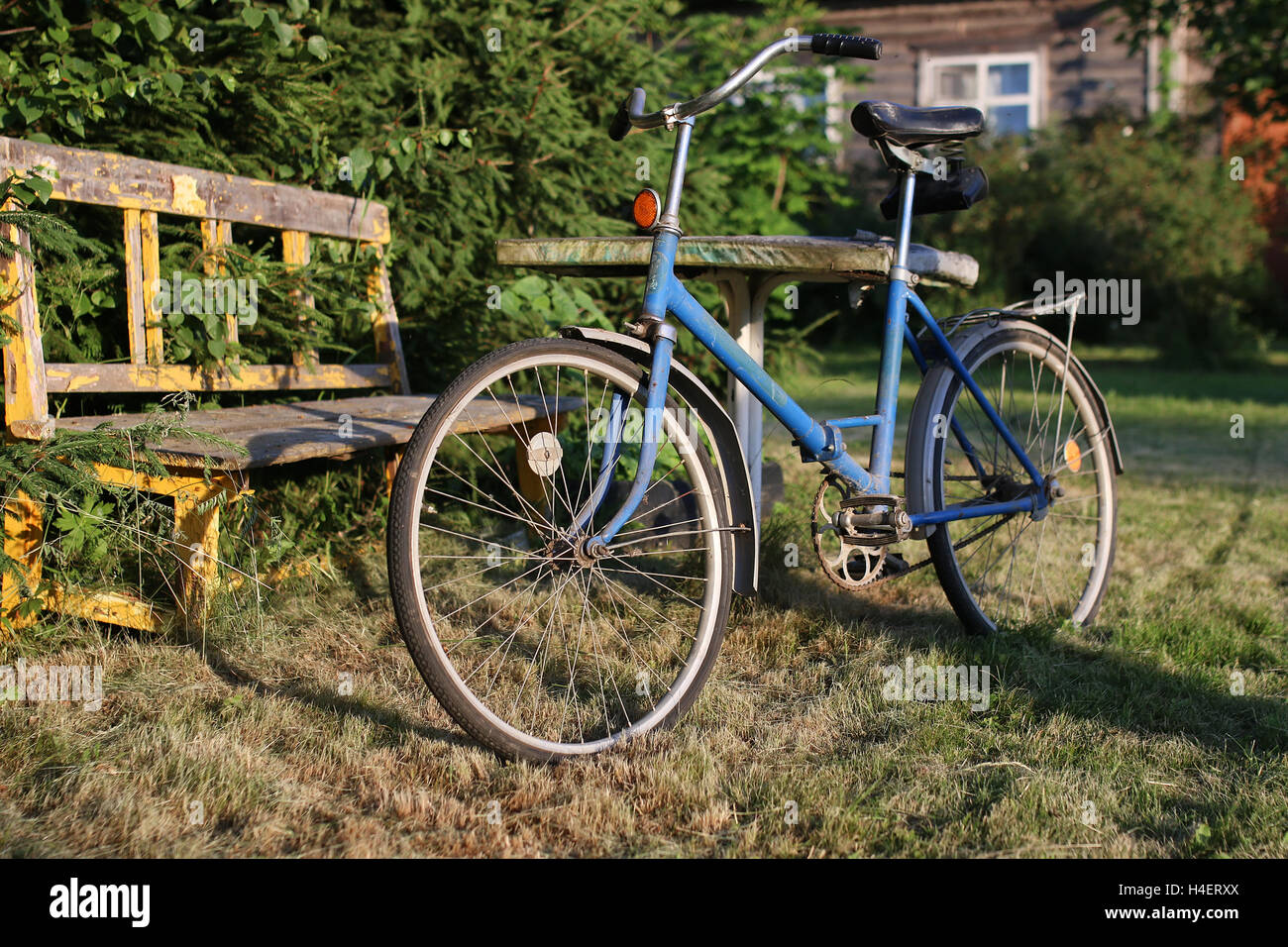 bicycle on a rural nature Stock Photo - Alamy