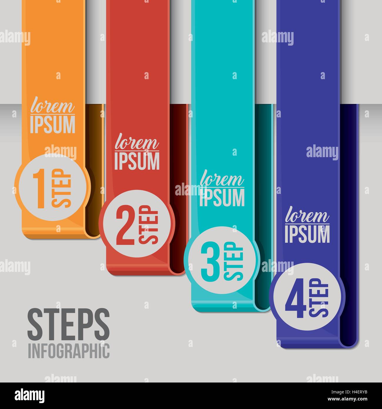 Steps options and infographic design Stock Vector Image & Art - Alamy