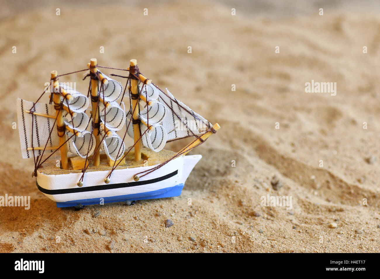 sand shell and sail in sea Stock Photo - Alamy